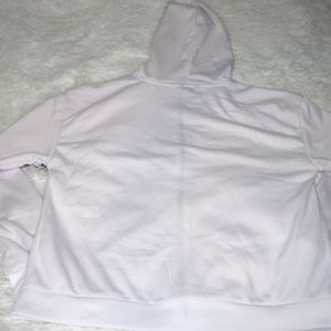 bebe | Tops | Bebe Sport Nailhead Logo Hooded Jacket White Bb2366e 99 ...